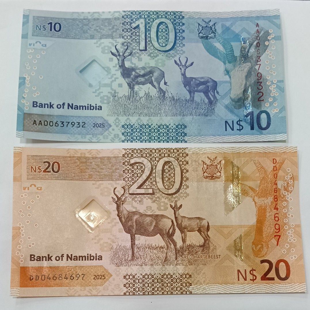 Namibia 10-20-50-100-200 dollars 2025 set, Hobbies & Toys, Memorabilia ...