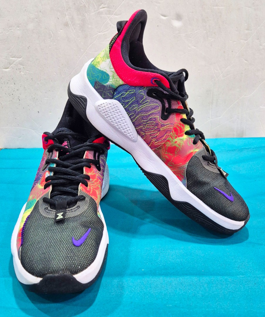Nike PG 5 Paul George Multicolor Basketball Shoes Condition ~9.0/10 ...