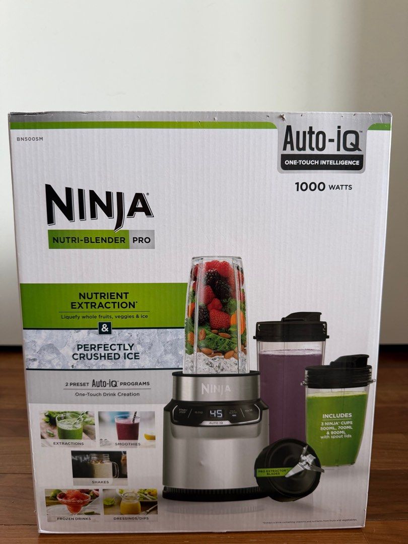 Ninja Nutri-Blender Pro with Auto-iQ - 1000 Watts, TV & Home Appliances ...
