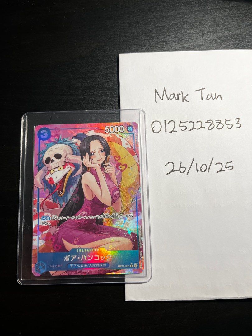 One Piece Card Game - Boa Hancock OP13 051, Hobbies & Toys, Toys & Games on Carousell