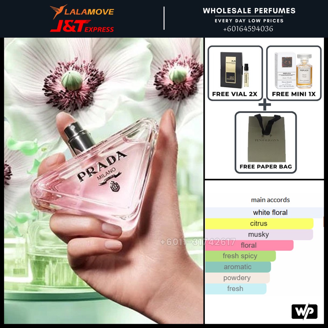 [ORIGINAL] PRADA PARADOXE VIRTUAL FLOWER EDP 90ML FOR WOMEN, Beauty ...