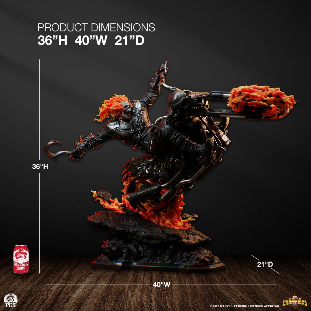 [PO] PCS Ghost Rider - Variant Edition 1/3 Statue, Hobbies & Toys, Toys ...