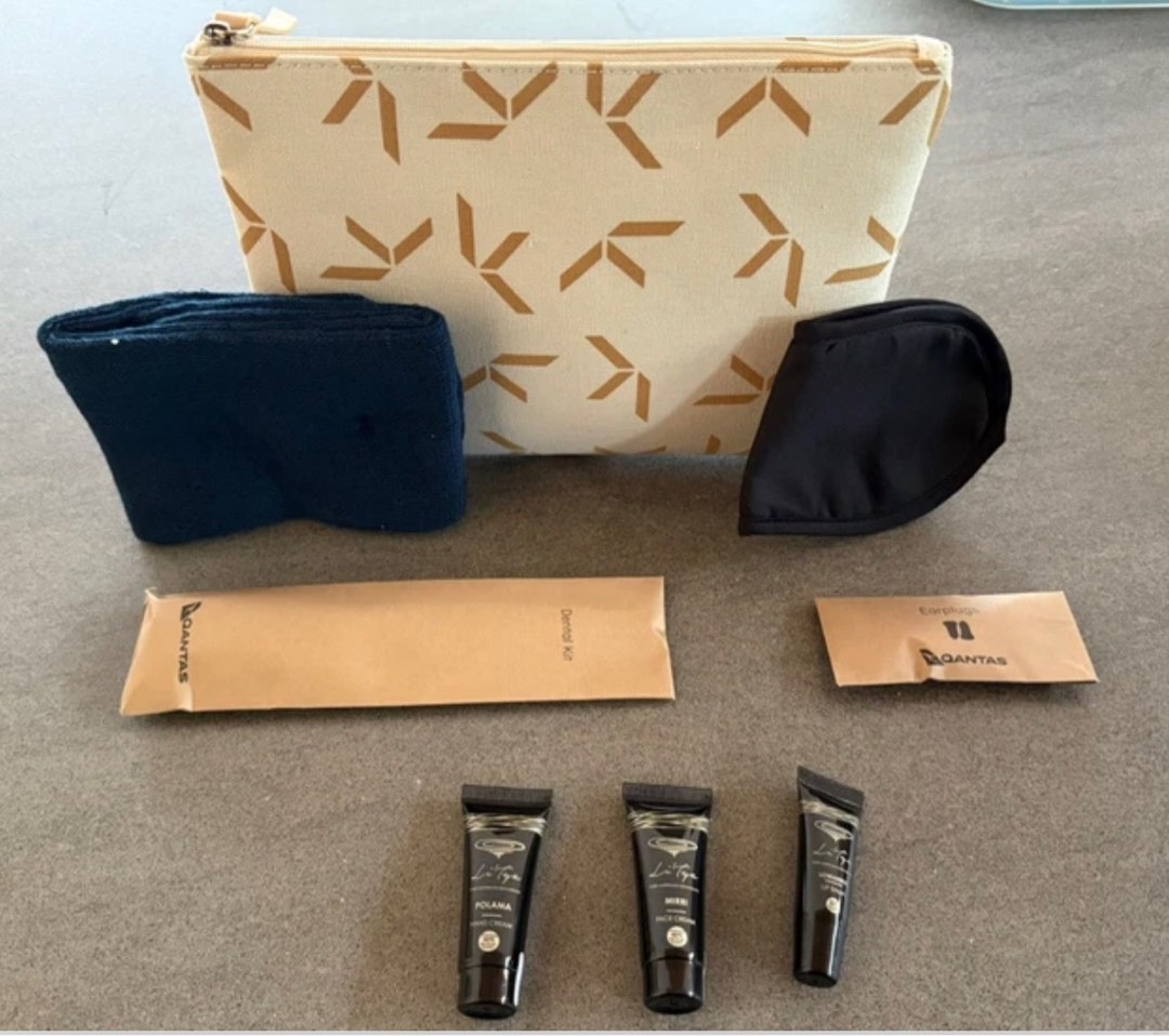 Qantas First Class Amenity Kit, Hobbies & Toys, Travel, Travel ...