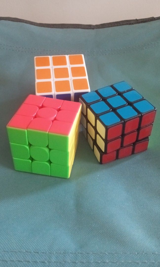 Rubik's cubes set + game, Hobbies & Toys, Toys & Games on Carousell