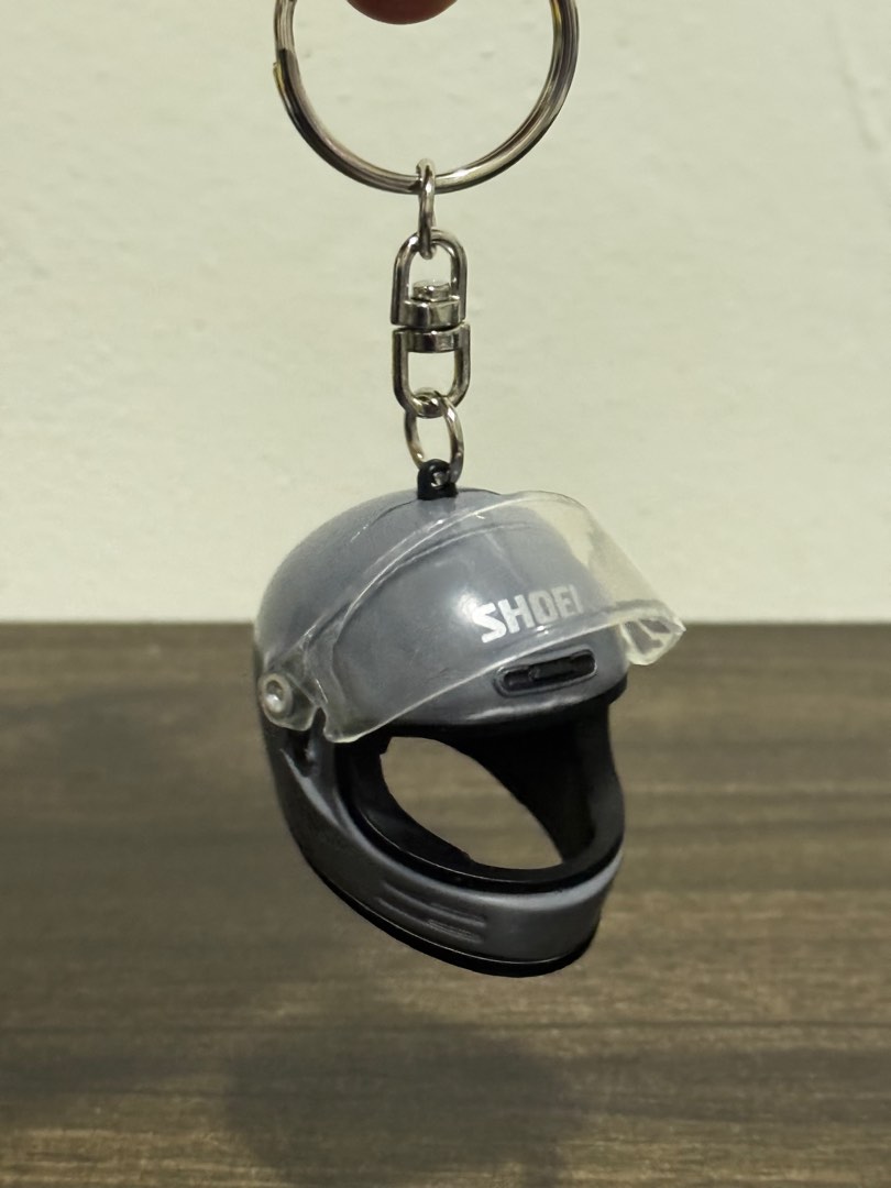 Shoei Helmet Gray Glamster Key Chain Gacha Gachapon Official ...