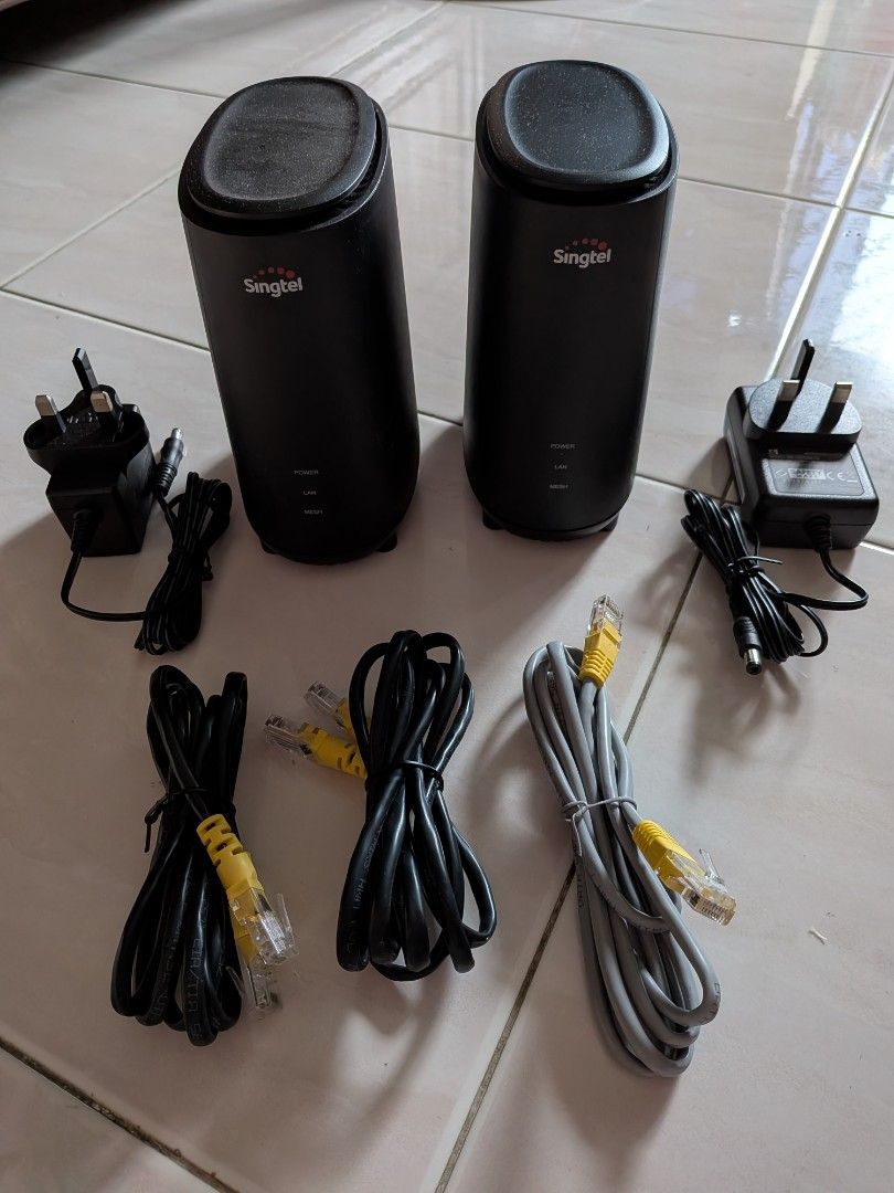 Singtel wifi 6 Mesh Extender Router Set, Computers & Tech, Parts ...