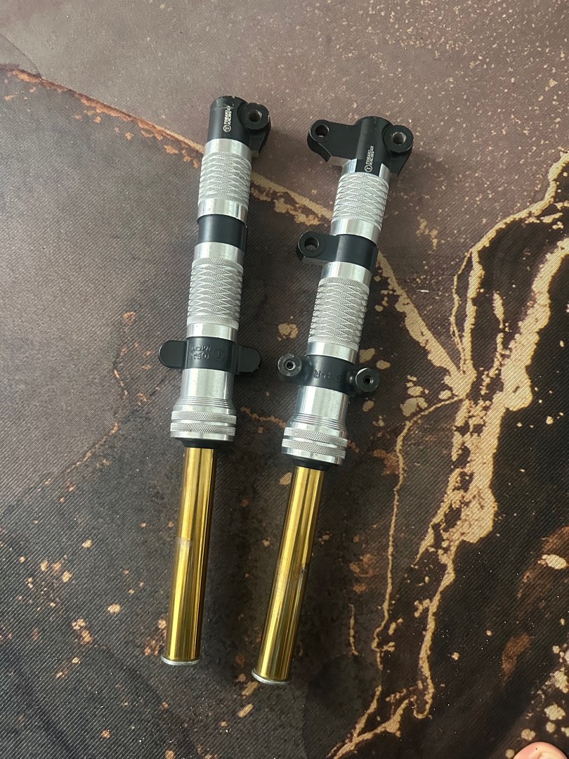 Tobaki Racing Fork Lay Pro Lowered Gold for LC135 V8, Auto Accessories ...