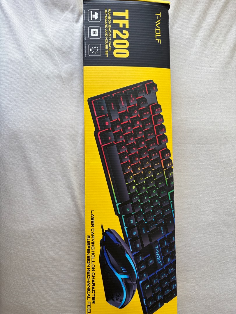 T-Wolf TF200 Gaming Keyboard and Mouse Set, Computers & Tech, Parts ...