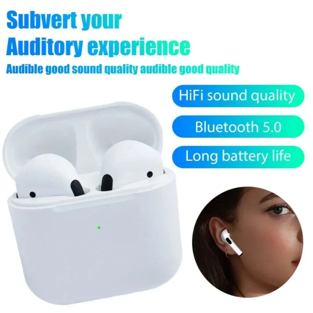 TWS Pro4 Bluetooth Earphones Wireless Headphones Mini Sports Headset ...