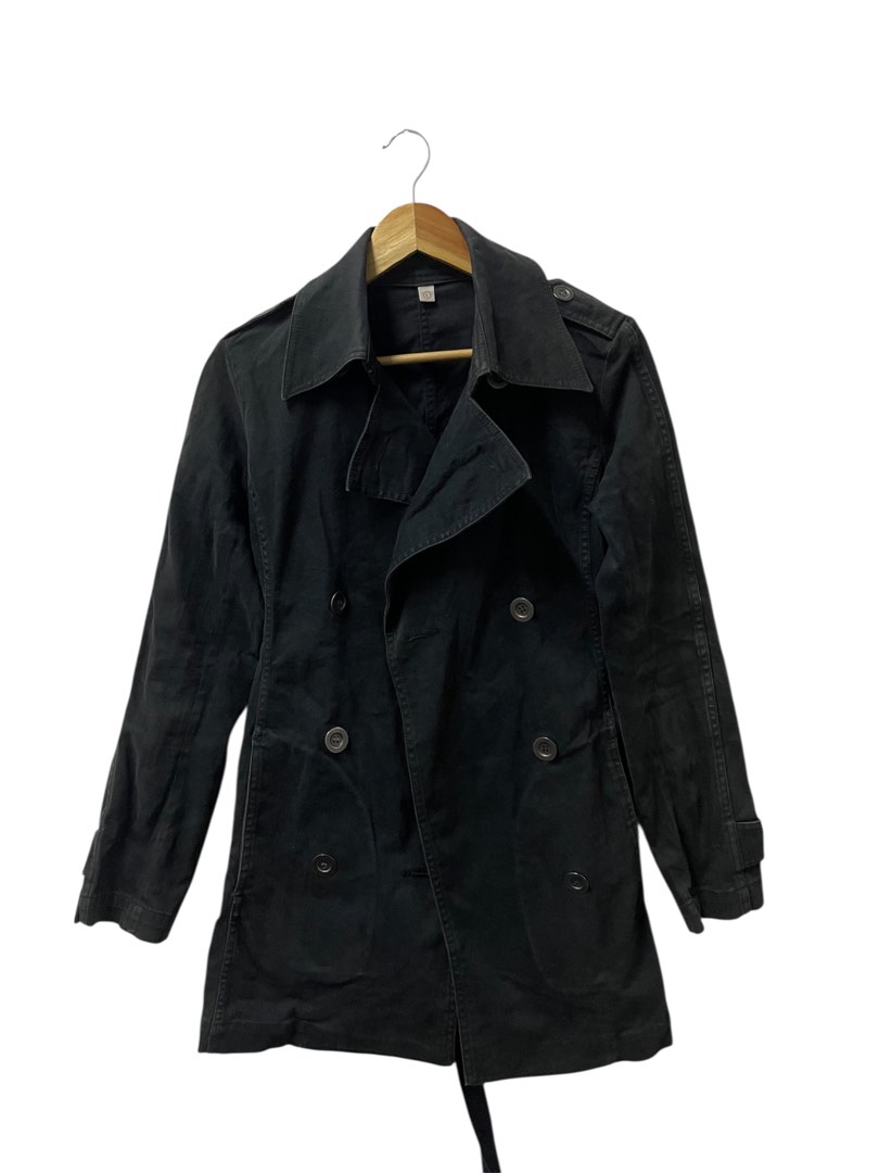 uniqlo trench coat double breasted for women, Women's Fashion, Coats ...