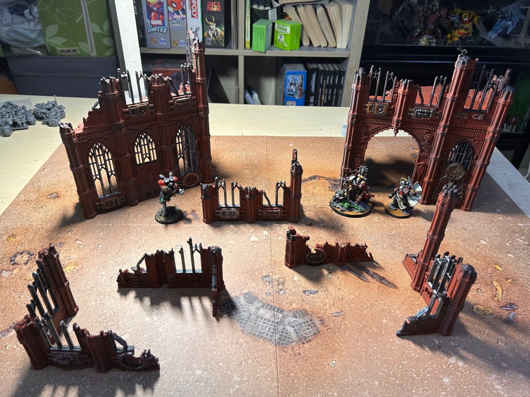 Warhammer 40K Chalnath terrain painted, Hobbies & Toys, Toys & Games on ...