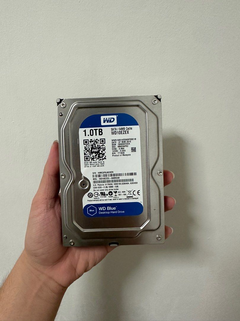 Western Digital 1TB HDD, Computers & Tech, Parts & Accessories, Hard ...