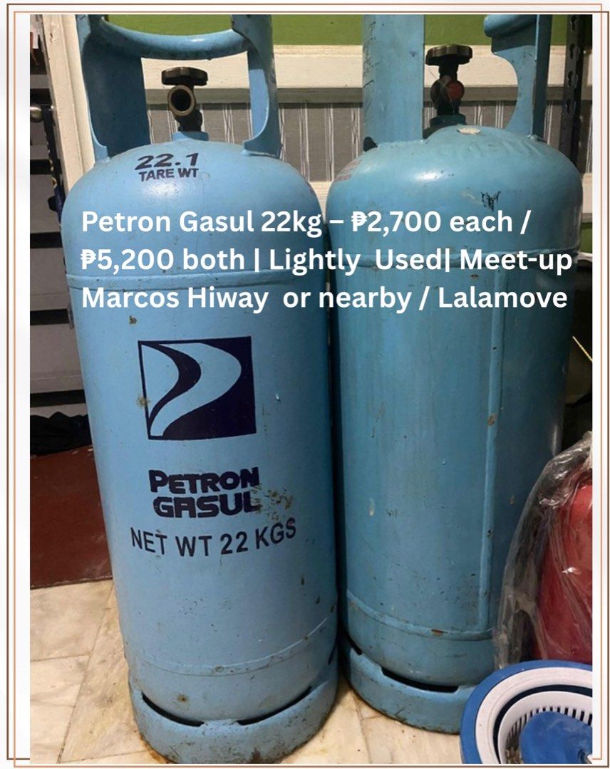 🔥 Petron Gasul 22kg LPG Tanks – Ready for Refill!, TV & Home Appliances ...