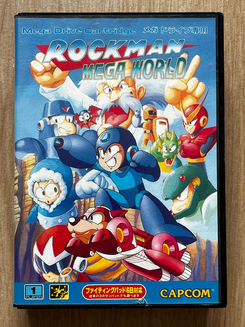 日版 MD SEGA MEGA DRIVE CAPCOM ROCKMAN MEGA WORLD MEGA MAN 經典洛克人橫向動作遊戲加強版 ...