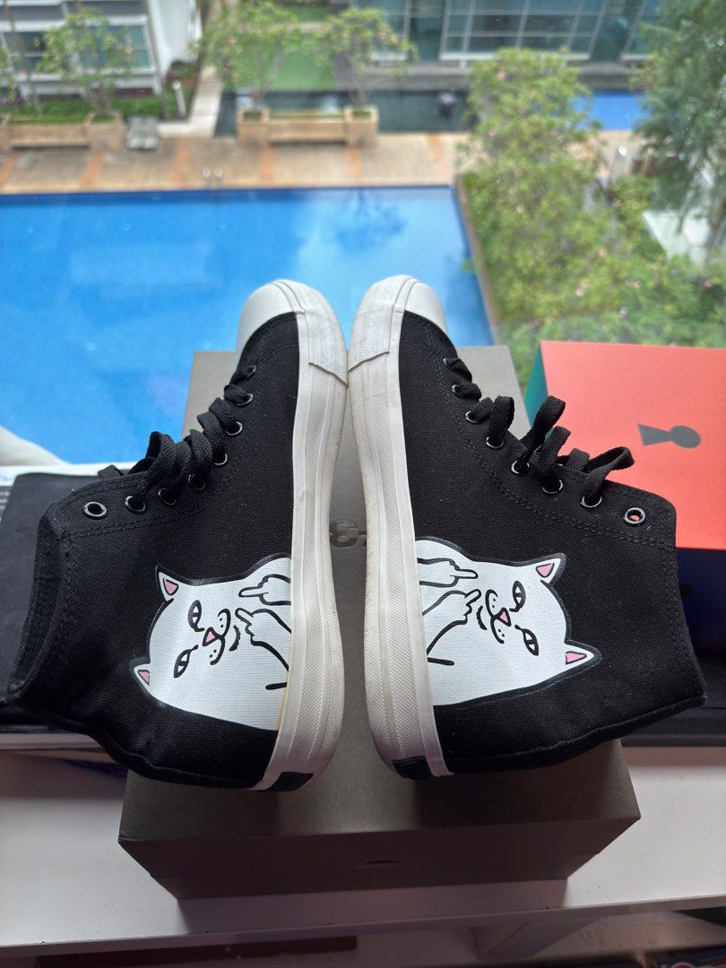 🖤 RIPNDIP “Lord Nermal” High-Top Sneakers – Iconic Cat Design (US 11 ...