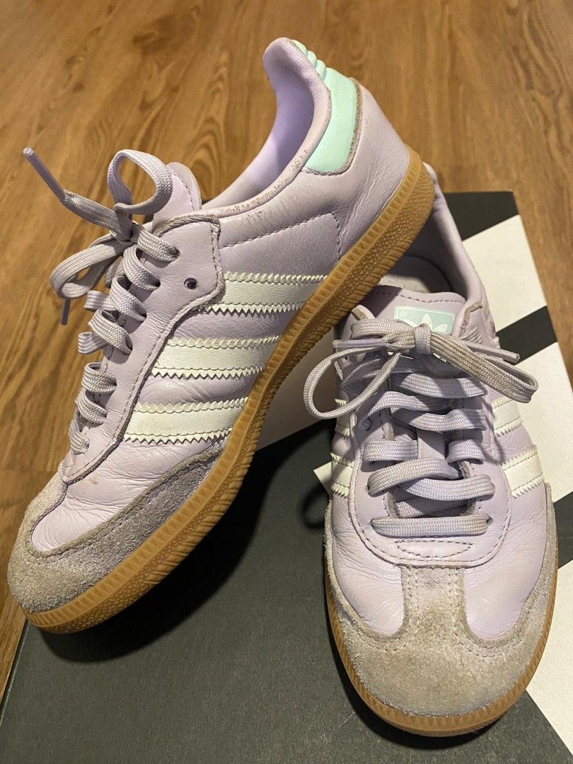 Adidas Samba Lilac Sneakers - US1.5, Babies & Kids, Babies & Kids ...