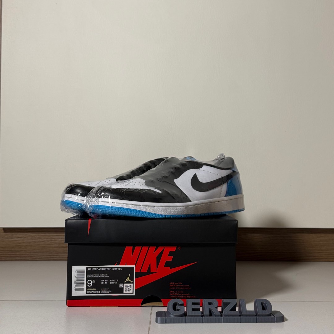 Air Jordan 1 Low OG UNC/Powder Blue, Men's Fashion, Footwear, Sneakers ...