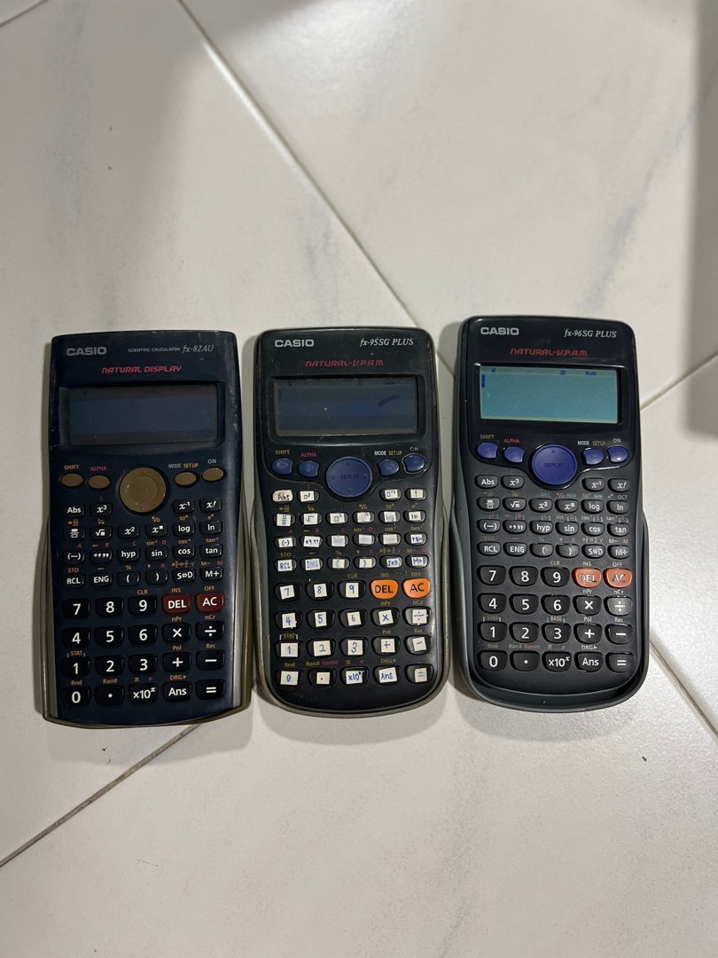 Casio Scientific Calculators - fx-82AU, fx-85SG PLUS, fx-96SG PLUS ...
