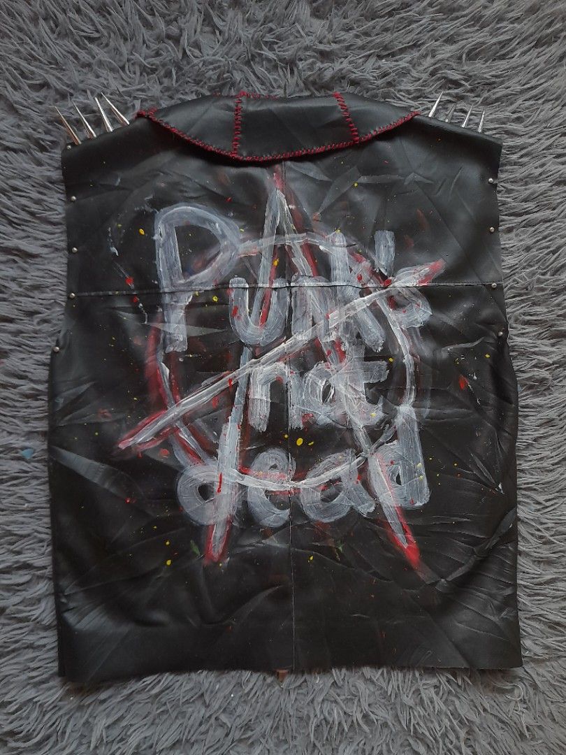 𝑪𝑼𝑺𝑻𝑶𝑴 𝑯𝑨𝑵𝑫𝑴𝑨𝑫𝑬 𝑷𝑼𝑵𝑲 𝑽𝑬𝑺𝑻 GRUNGE/EMO /ALTERNATIVE STYLE, Men's Fashion ...