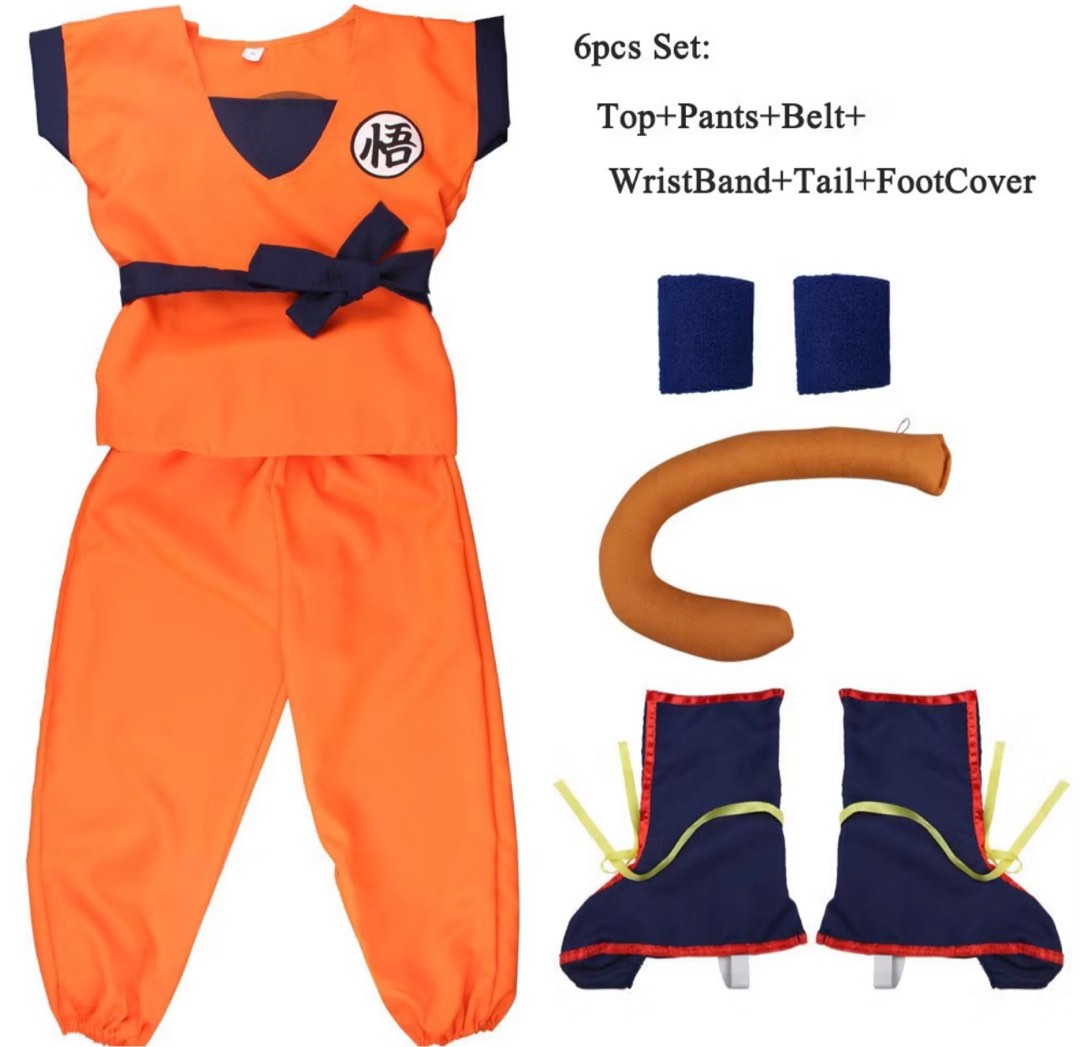 Dragon Ball Z Goku Costume Set for 1-2 yrold, Babies & Kids, Babies ...