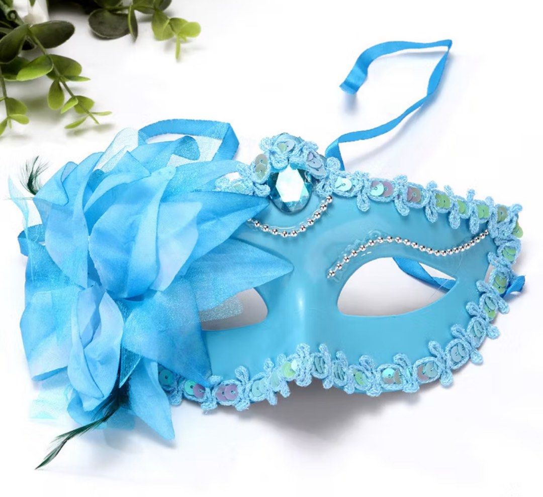 Halloween Masquerade Mask Elegant Half-Face Princess Cosplay Party Mask ...