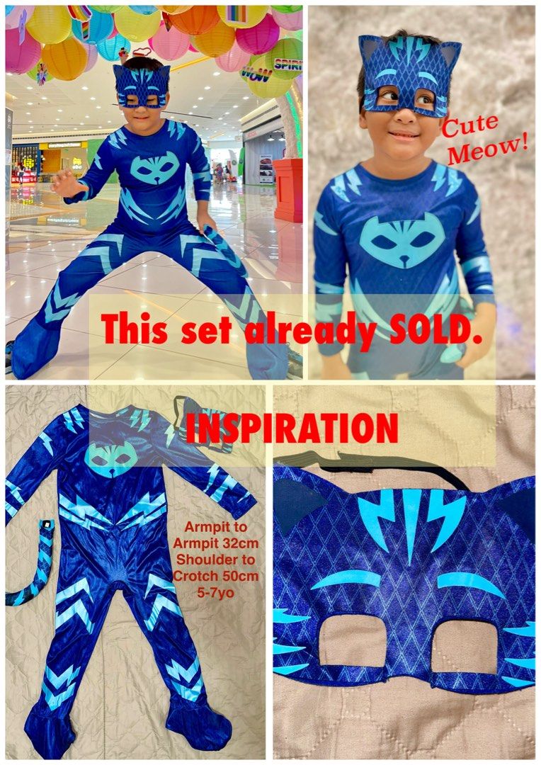 imported PJ Masks Catboy 5 6 years old costume halloween birthday ...