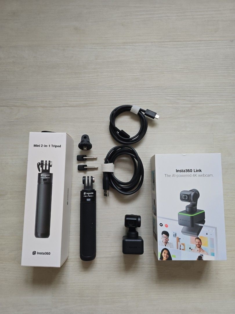 Insta360 Web Camera - Complete Set, Photography, Cameras on Carousell