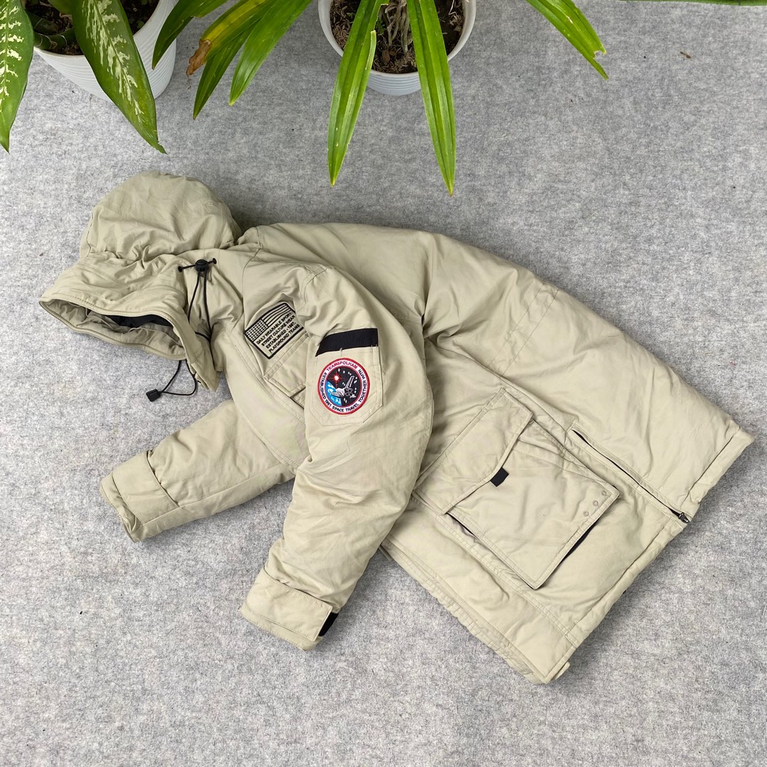 Jacket winter mountain parka Teams POLham goose down bulu angsa cream ...