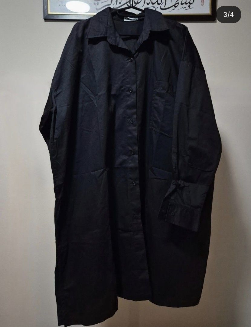 Kaifiyyah ¾ Dress (Black), Women's Fashion, Muslimah Fashion, Dresses ...