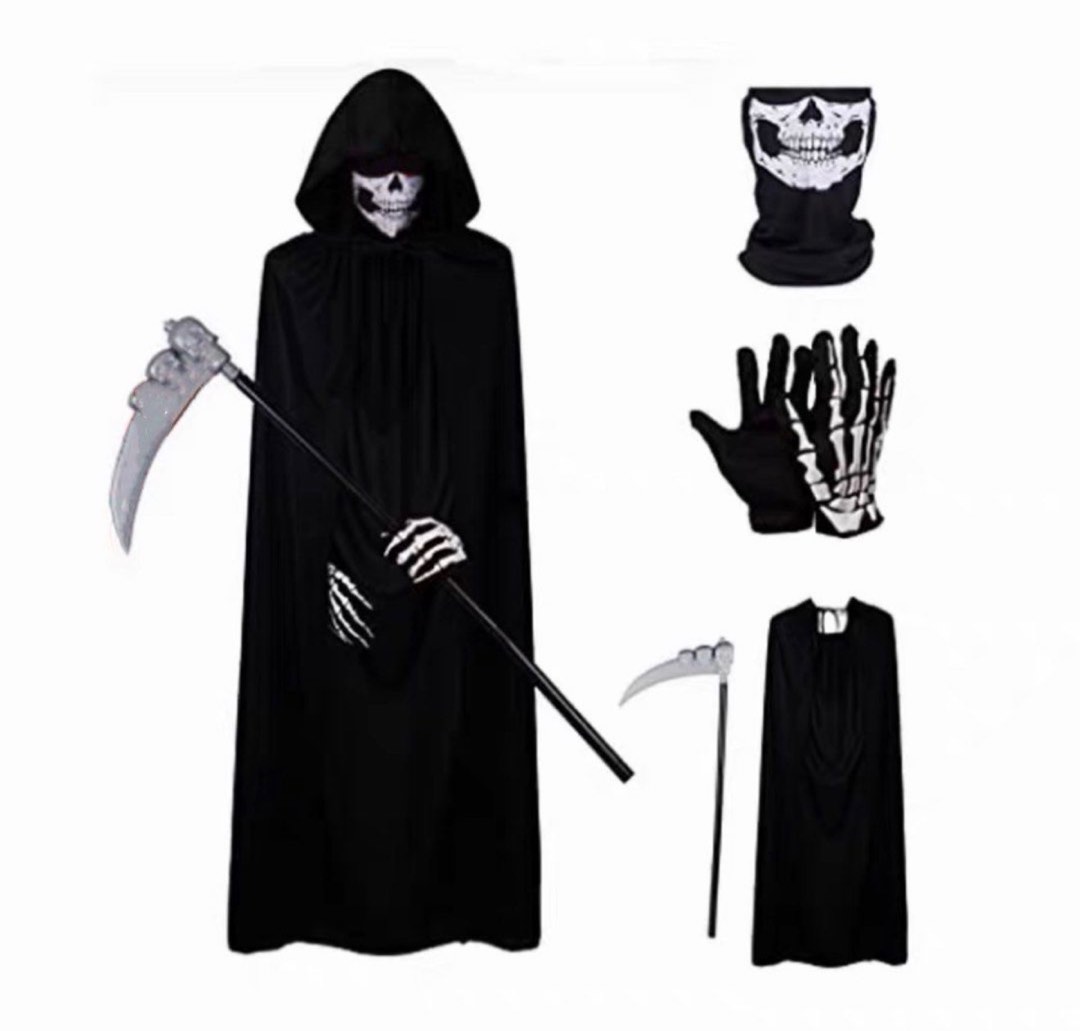 Kids Adult, Final Destination Grim Reaper Cloak Hoodie for Scary ...