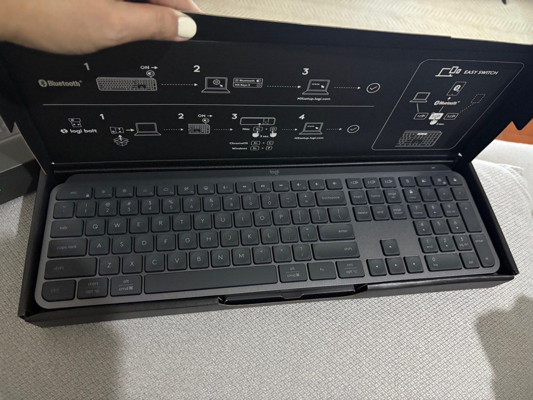 Logitech MX Keys S Wireless Illuminated Keyboard, Computers & Tech ...