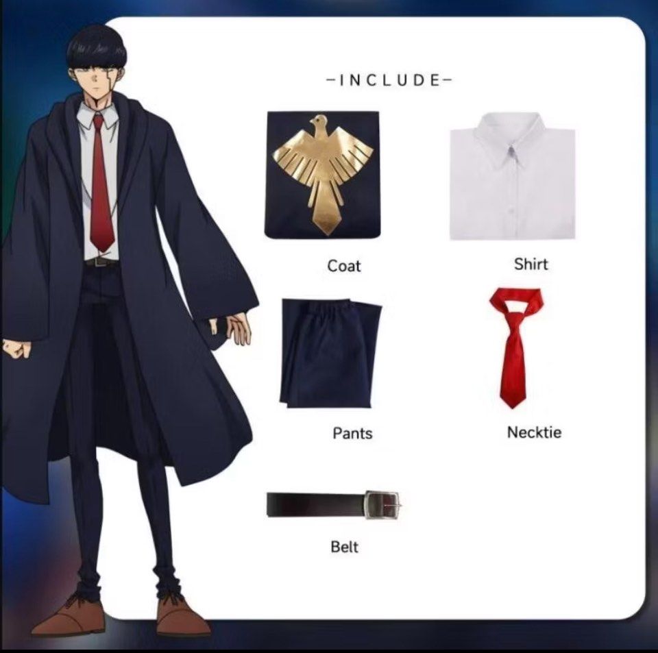 Mashle: Magic & Muscles Costume, Men's Fashion, Coats, Jackets and ...