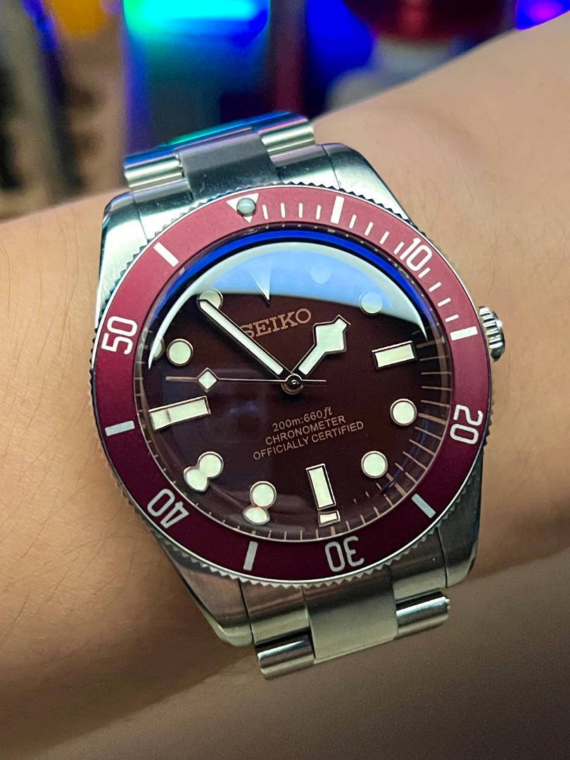 [MOD] Seiko BB58: Red Bay with NH35 Movement, Men's Fashion, Watches ...