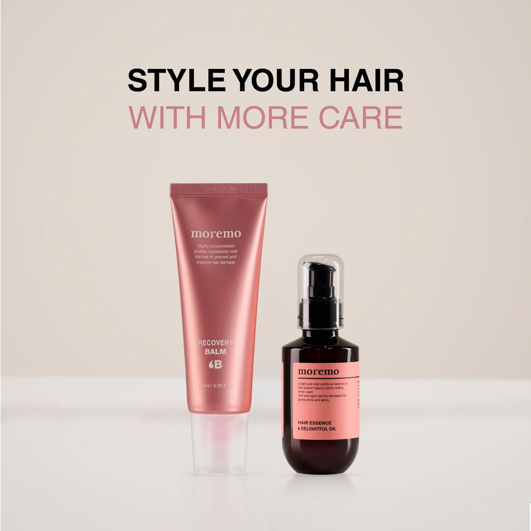 Moremo Hair Recovery Balm & Delightful Oil Set, Beauty & Personal Care ...