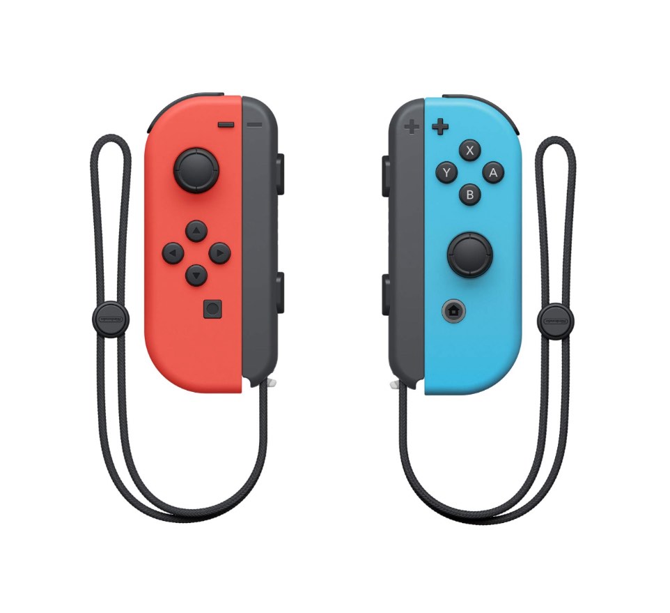 AUTHENTIC Nintendo Switch 1 Joycons Red Blue, Video Gaming, Gaming ...