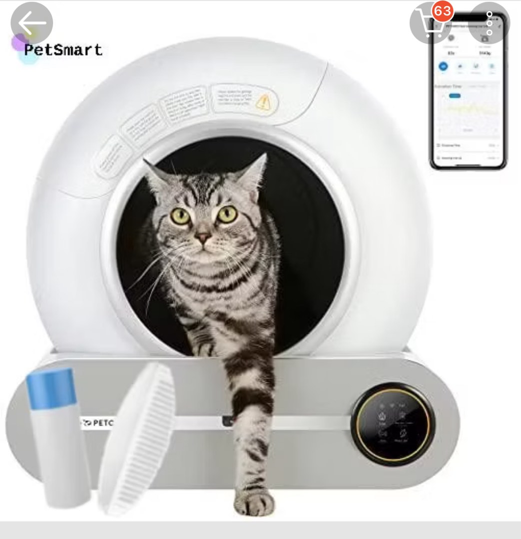 PetSmart Self-Cleaning Cat Litter Box, Pet Supplies, Homes & Other Pet ...