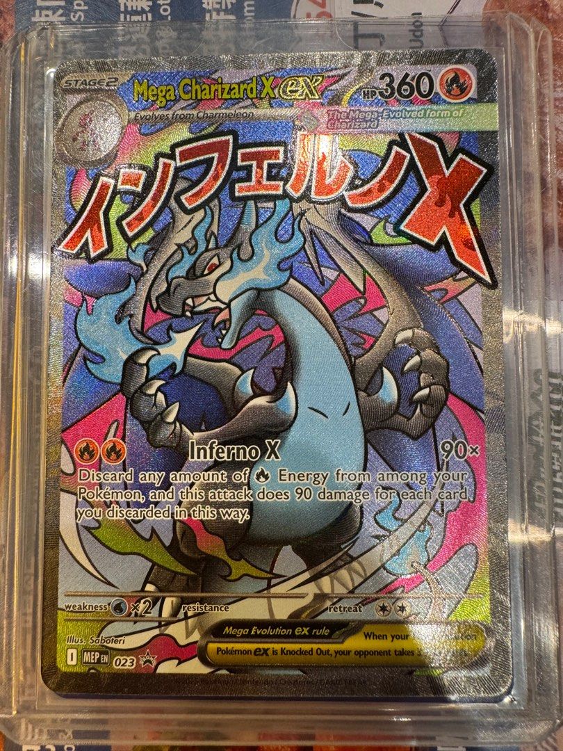 (3) Phantasmal flames upc mega charizard X ex promo pokemon, 興趣及遊戲, 玩具 & 遊戲類 - Carousell