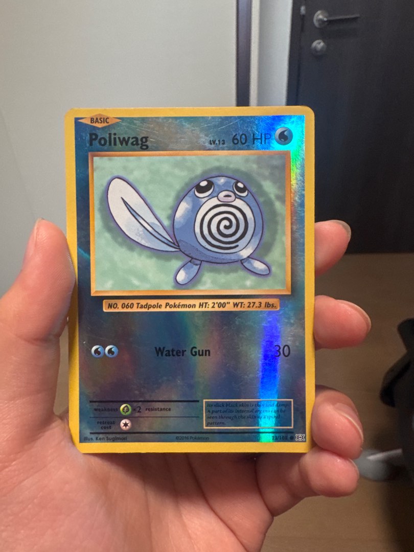 Poliwag 23/108 Reverse Holo Common - Pokémon TCG XY Evolutions, Hobbies ...