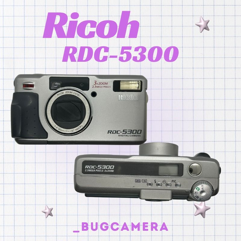 Ricoh RDC-5300｜230 萬畫素｜3 倍光學變焦｜8MB 內建記憶體 + SmartMedia 支援, 相機攝影, 相機在旋轉拍賣