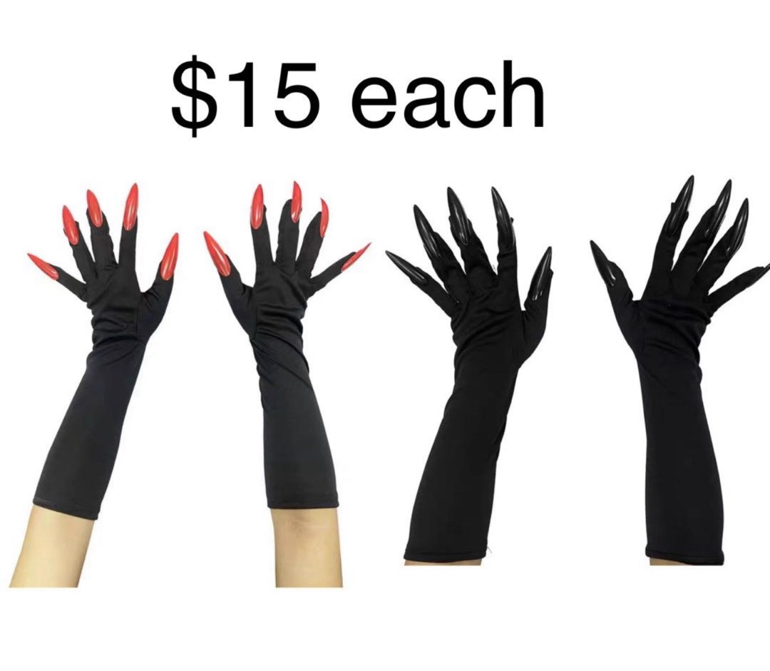 Scary Witch Funny Festival Cosplay Costume Party Scary Props Mittens ...