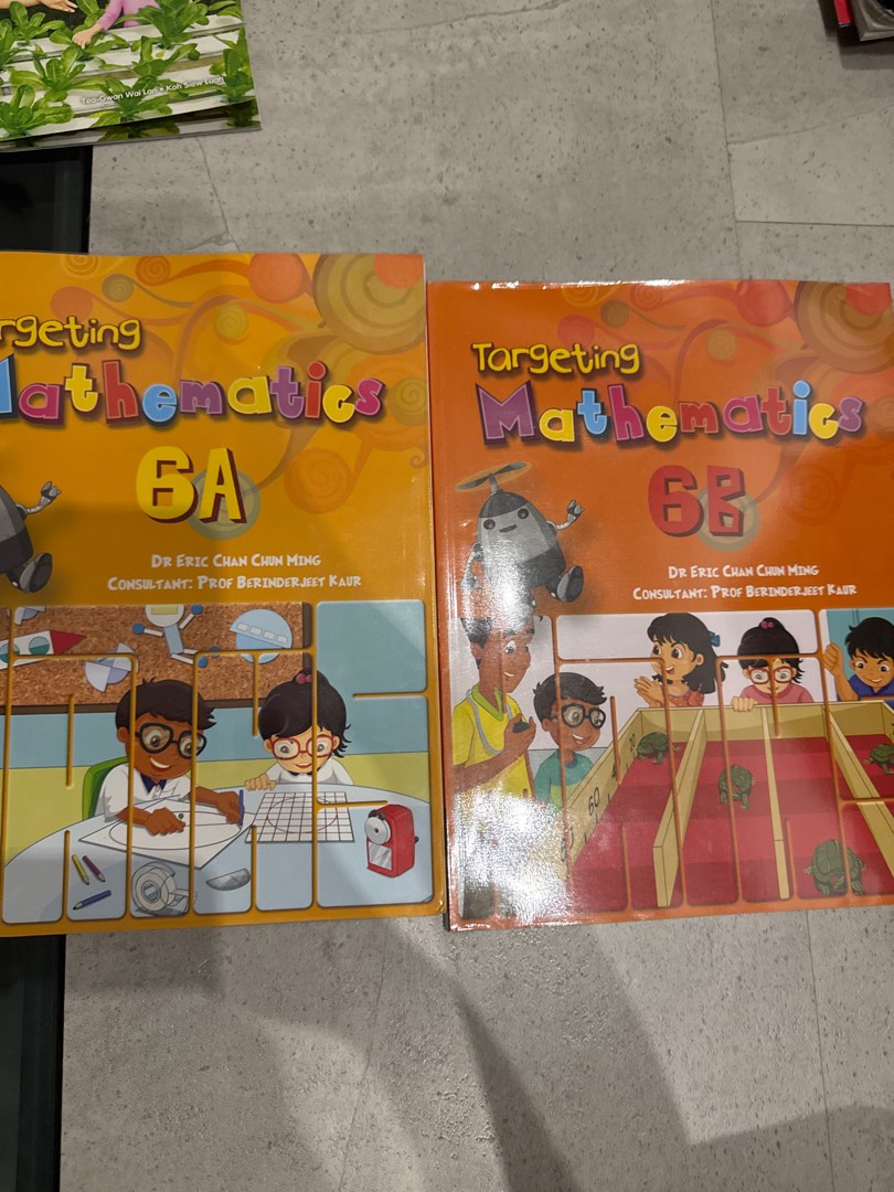 [SET] Targeting mathematics 6a 6b p6 primary 6 textbook set, Hobbies ...