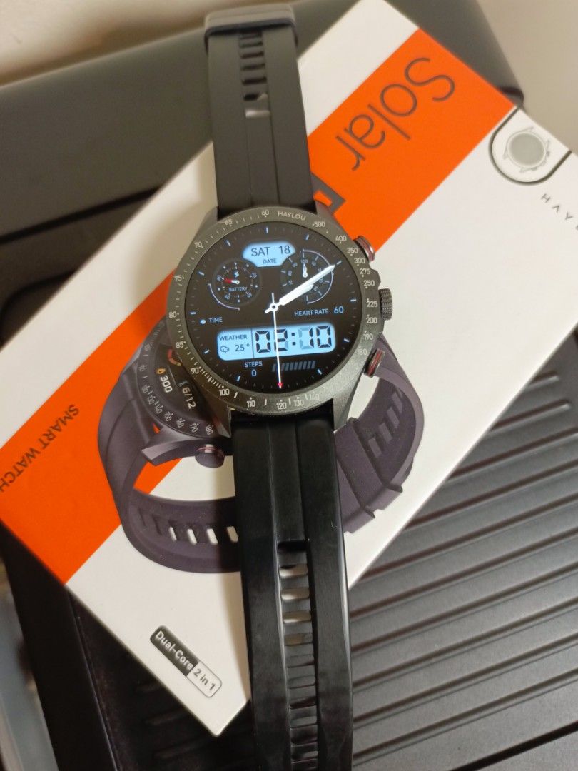 Smartwatch Haylou Solar Pro ls18, Fesyen Pria, Jam Tangan di Carousell