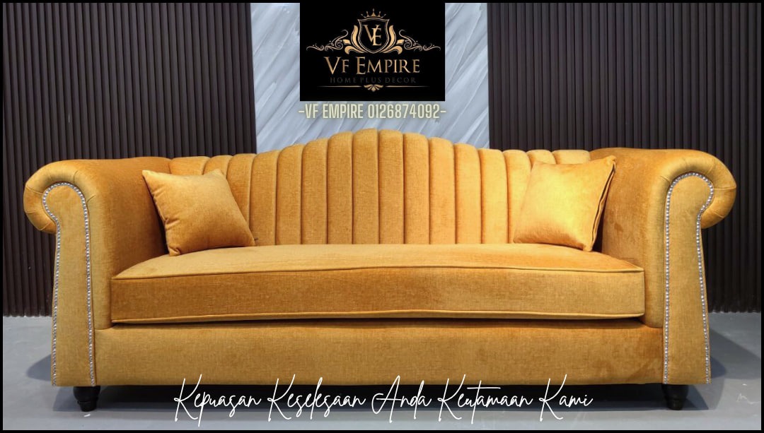 SOFA CHESTERFIELD MODEL SHELLY, Furniture & Home Living, Furniture ...