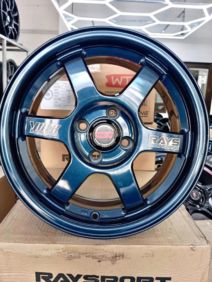 SPORT Rim TE37 AUTO OPTION 15" MYVI SAGA VIOS CITY JAZZ YARIS BEZZA ...