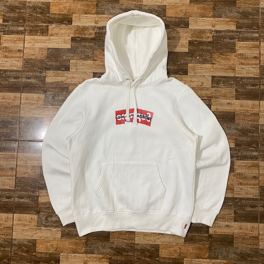 SUPREME x CDG BOXLOGO, Men's Fashion, Tops & Sets, Hoodies on Carousell