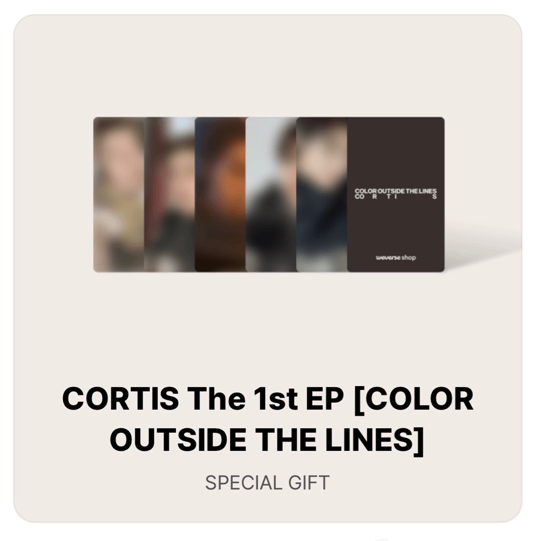 [Weverse Special Gift Event] CORTIS The 1st EP COLOR OUTSIDE THE LINES ...