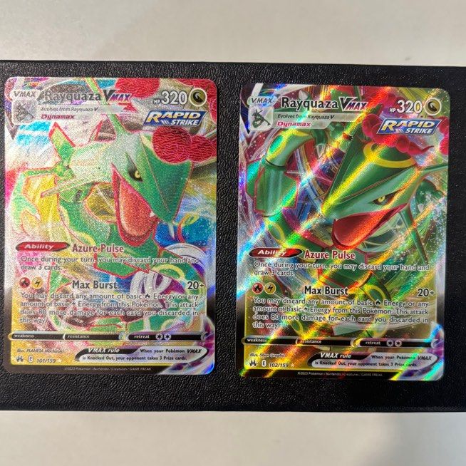 [WTS/WTT] BOTH FOR $50!!! Rayquaza Vmax Silver Tempest Evolving Skies ...