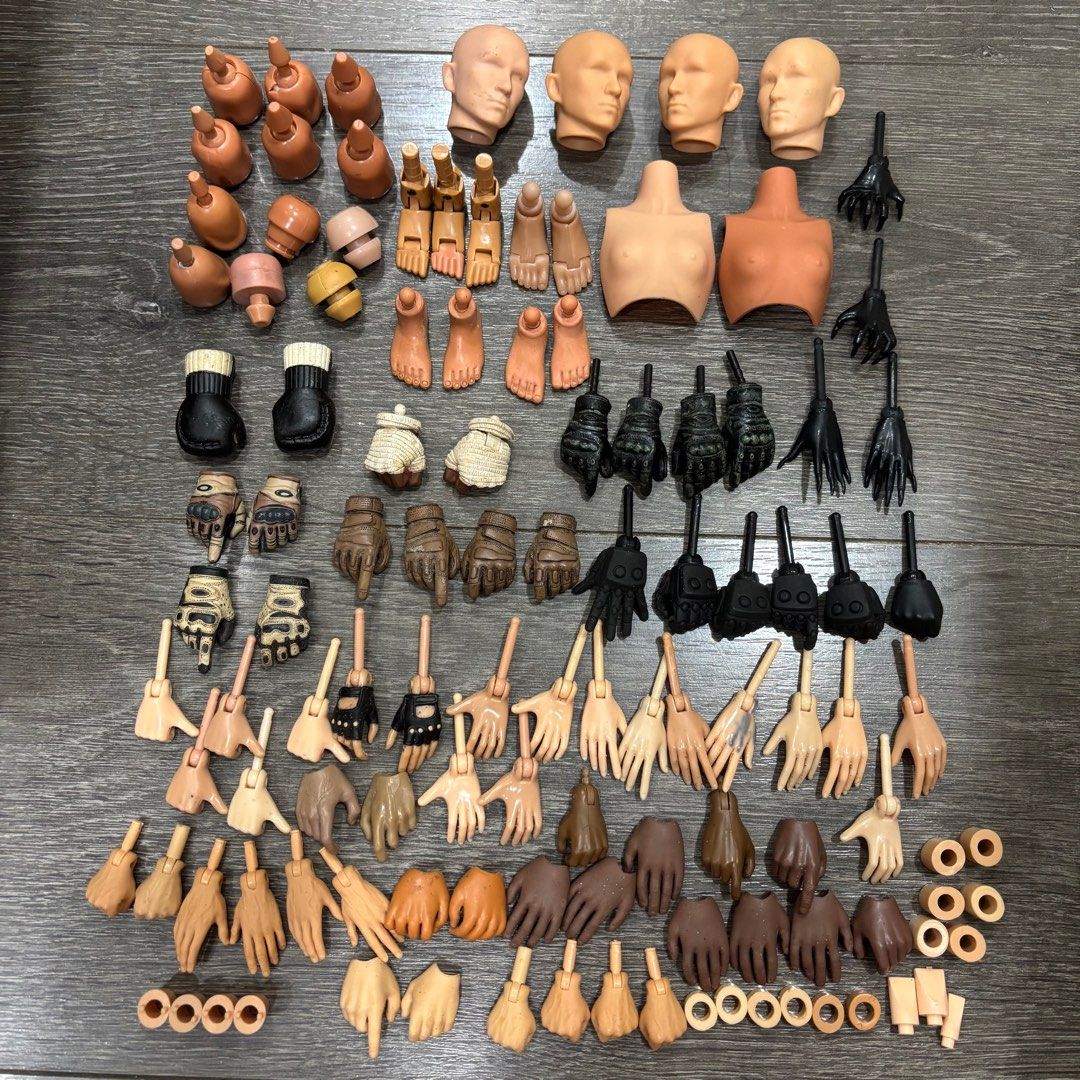 1/6 Scale 12 Inch Action Figure Assorted Limbs Head Hand Feet Neck ...