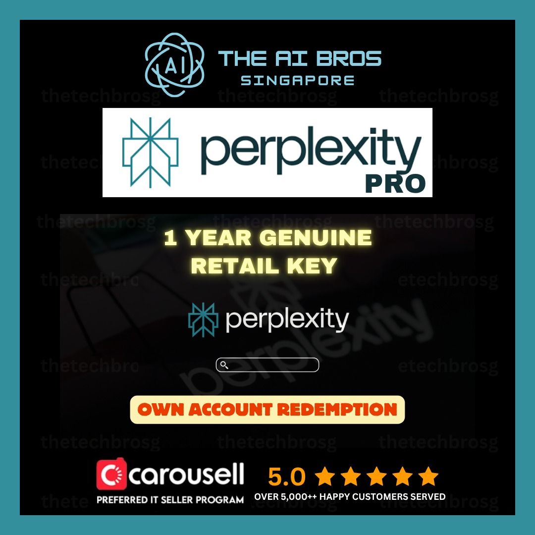 ⭐️ Perplexity Pro 1 / 2 Years (1-time payment only) Coupon Code | Own Account Upgrade - Instant ...