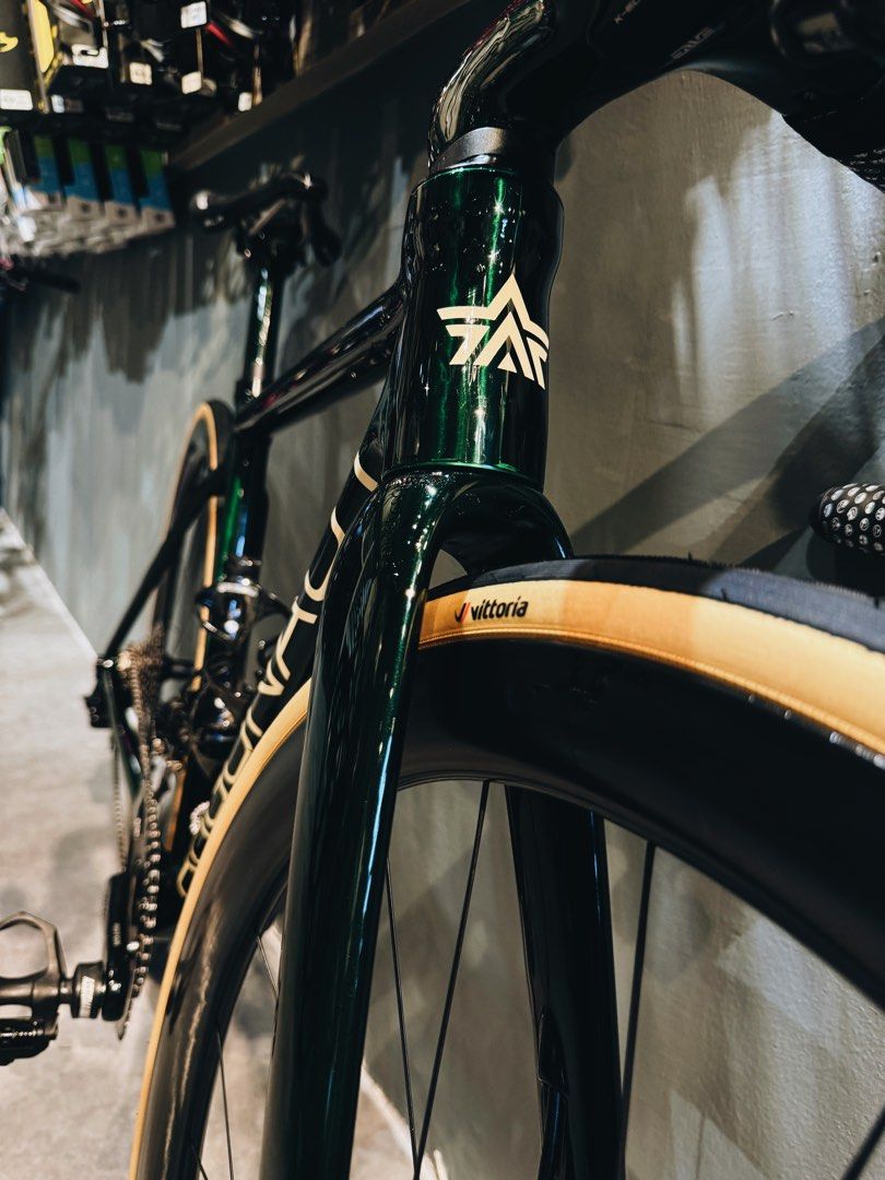 Argonaut RM3 Candy Emerald Green Frameset Size 505 + Enve SES AR 90/38 ...